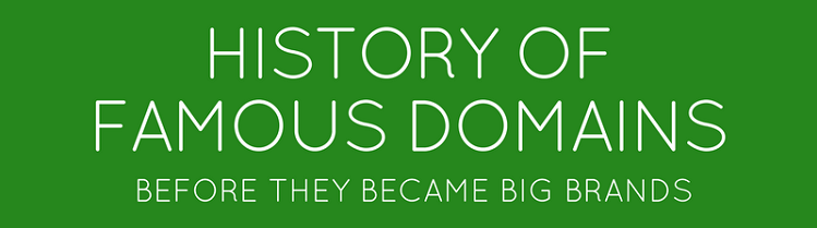 Infographic: History of Famous Domains